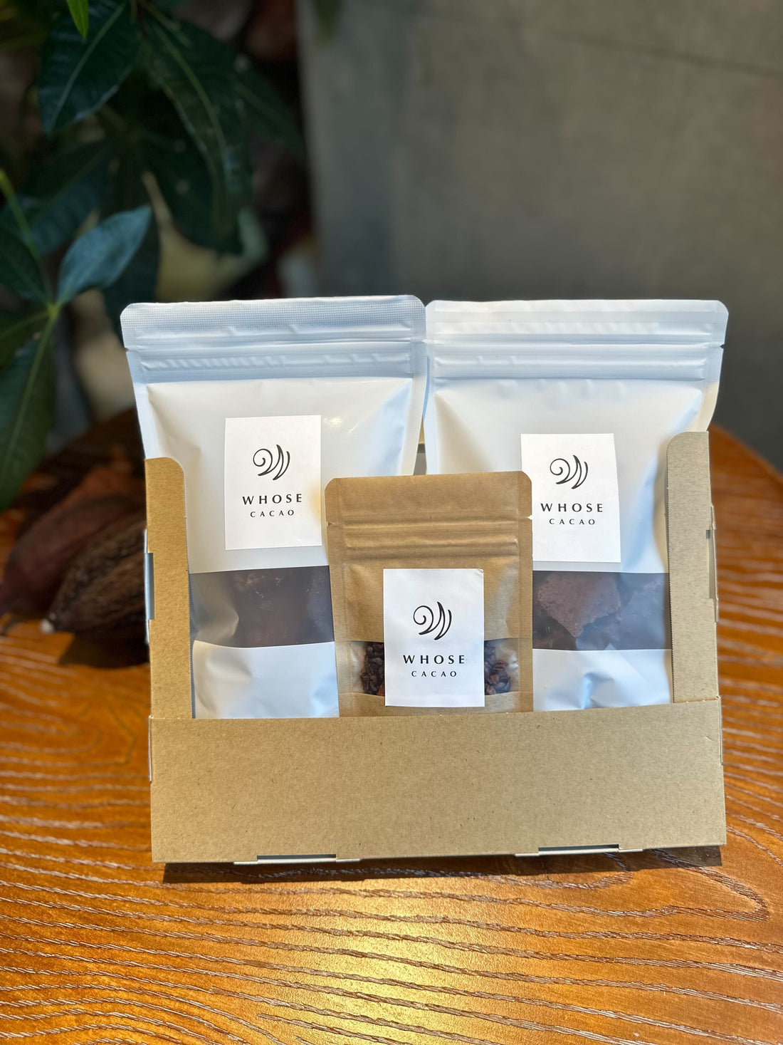 【送料無料】WHOSE CACAO の定番_ブリトル_カカオニブセット